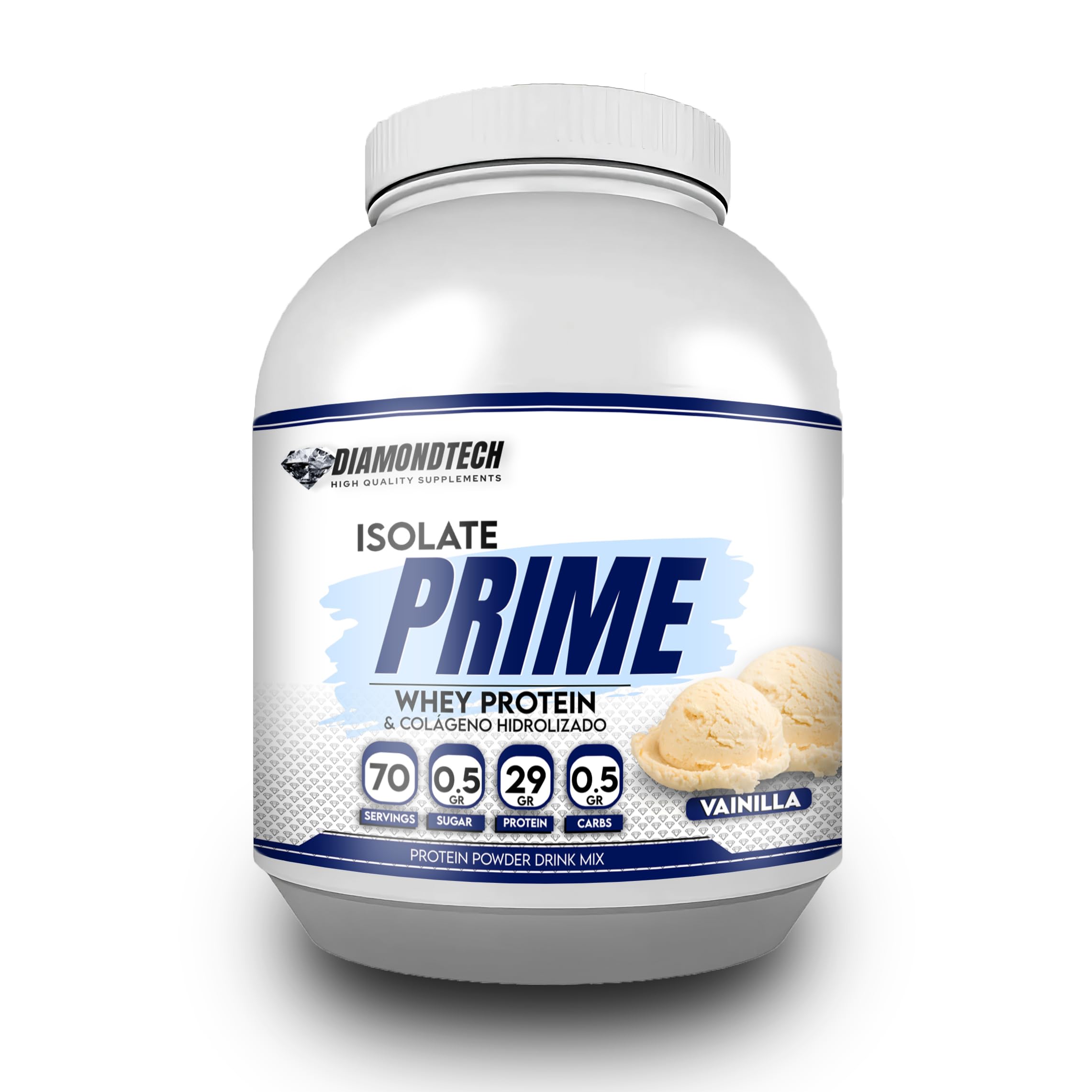 Diamondtech Proteína whey PRIME con Colágeno hidrolizado 5LBS(2.27kgs ...