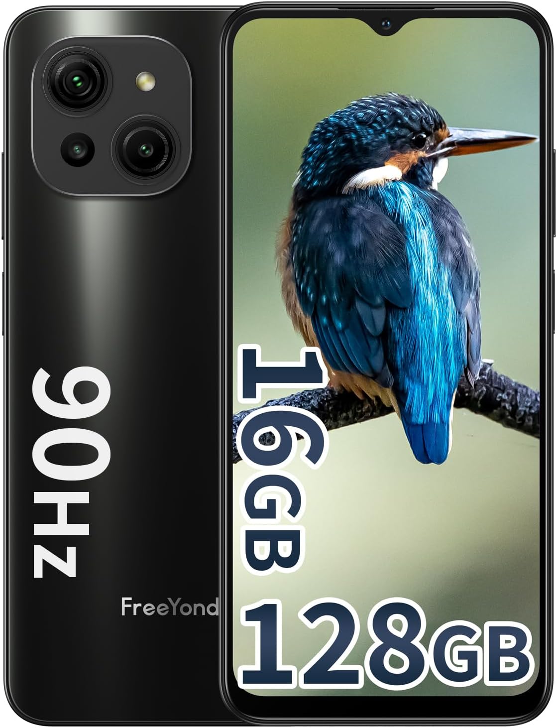 FreeYond M5 16GB+128GB/2TB Erweiterbar, Handy Ohne Vertrag 50MP ...