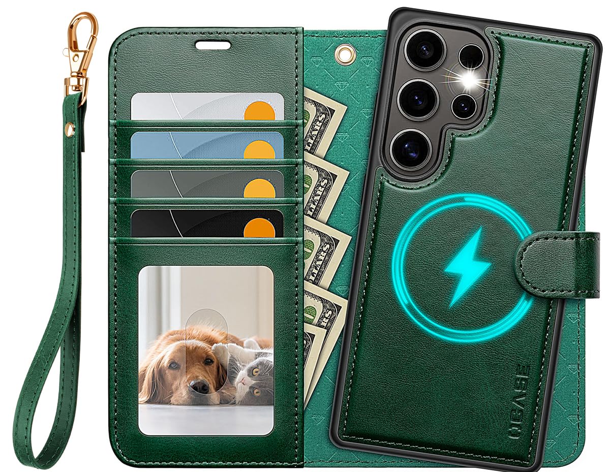 Amazon.com: OCASE for Samsung Galaxy S25 Ultra Detachable Wallet Case ...