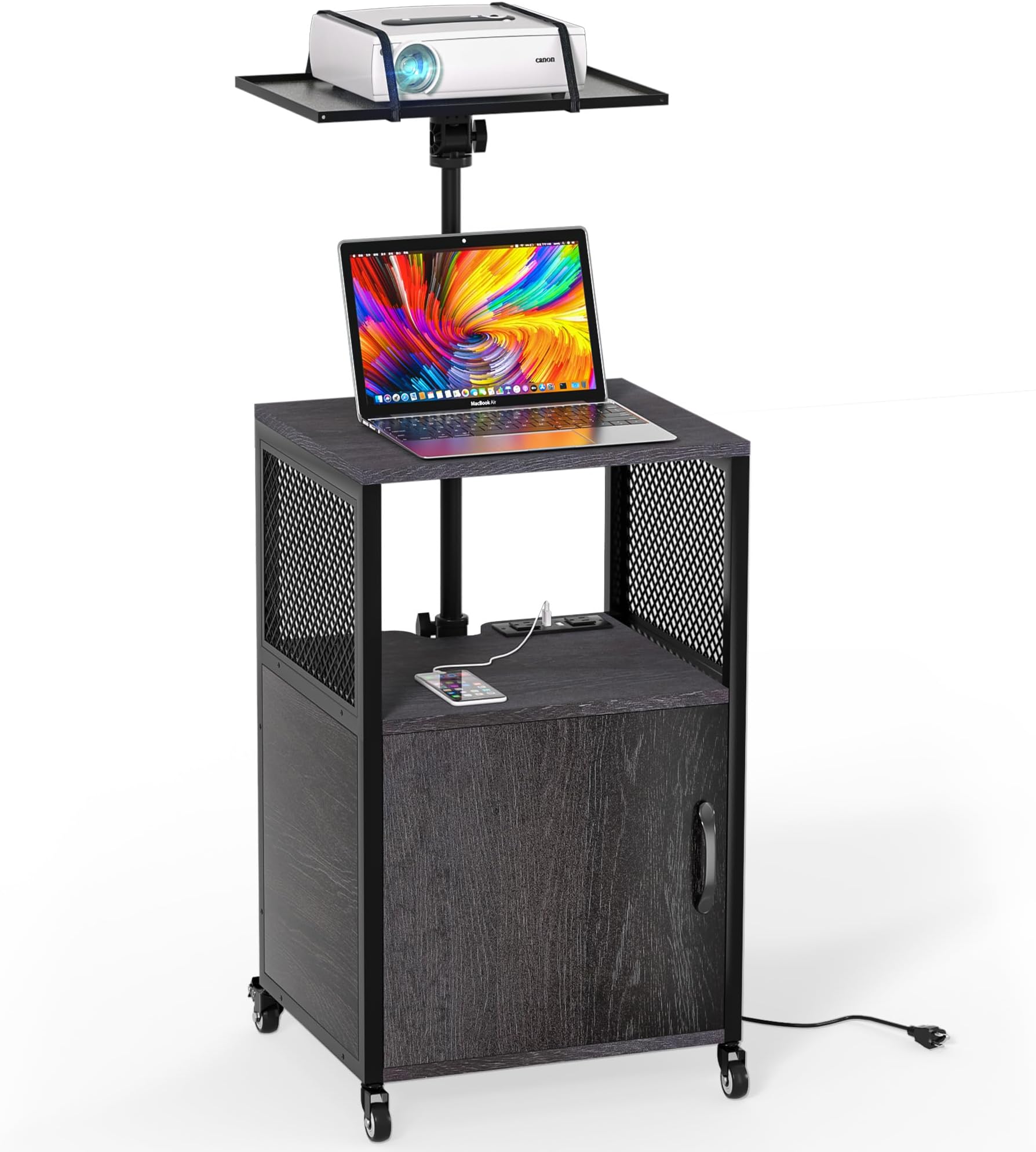 Amazon.com - GDLF Projector Stand with Storage Cabinet Heavy Duty ...