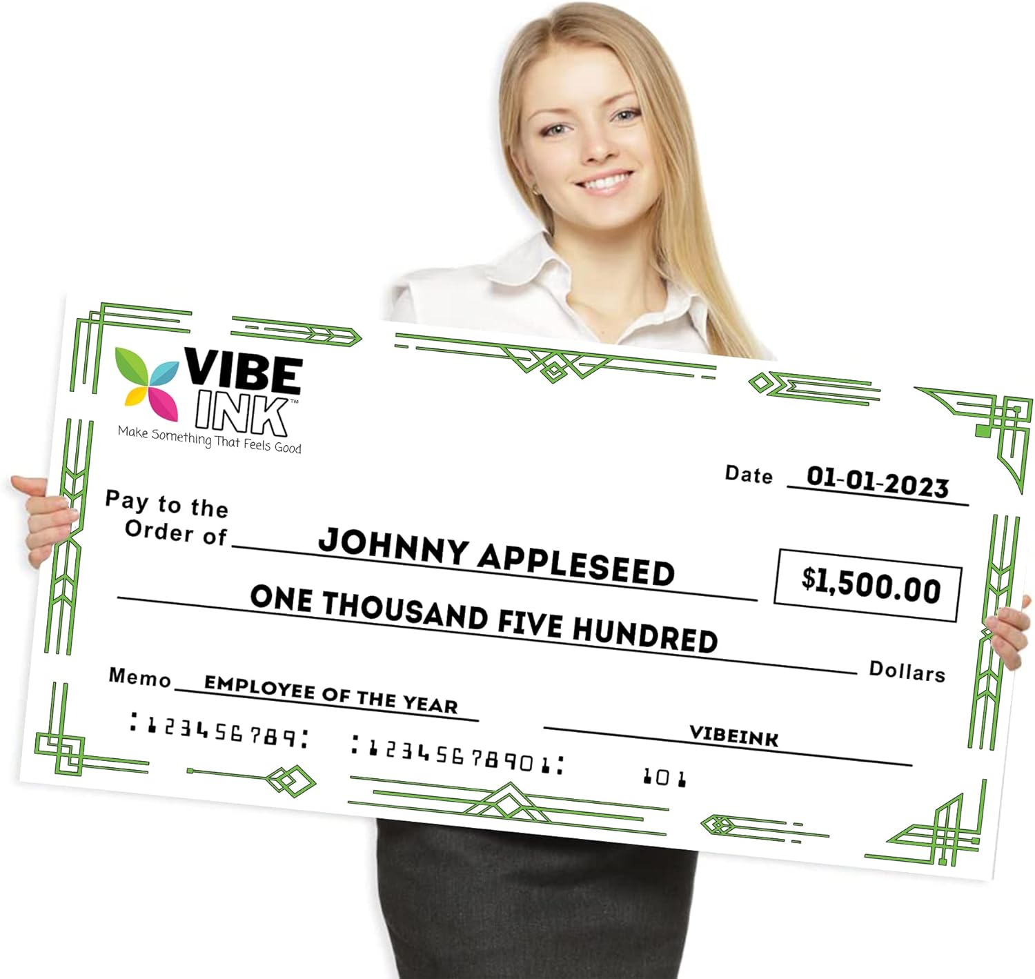 Customized Giant Fake Check - Fundraiser & Raffle Australia | Ubuy