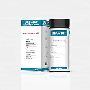 URS 10-in-1 Urine Test Strips 10 Parameters Testing UTI, Urinalysis for ...