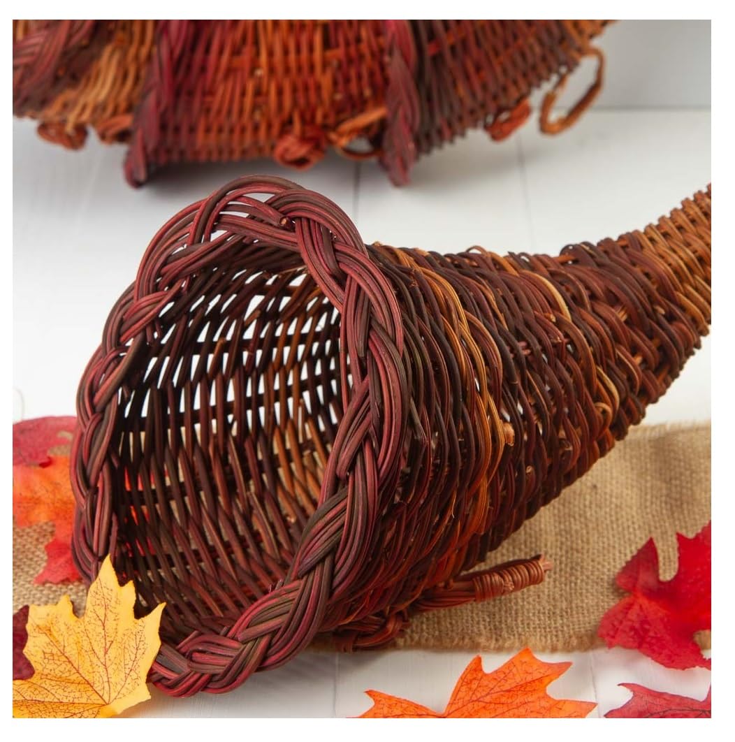Amazon.com: Bulk Group of 12 Thanksgiving Cornucopia Horn of Plenty ...