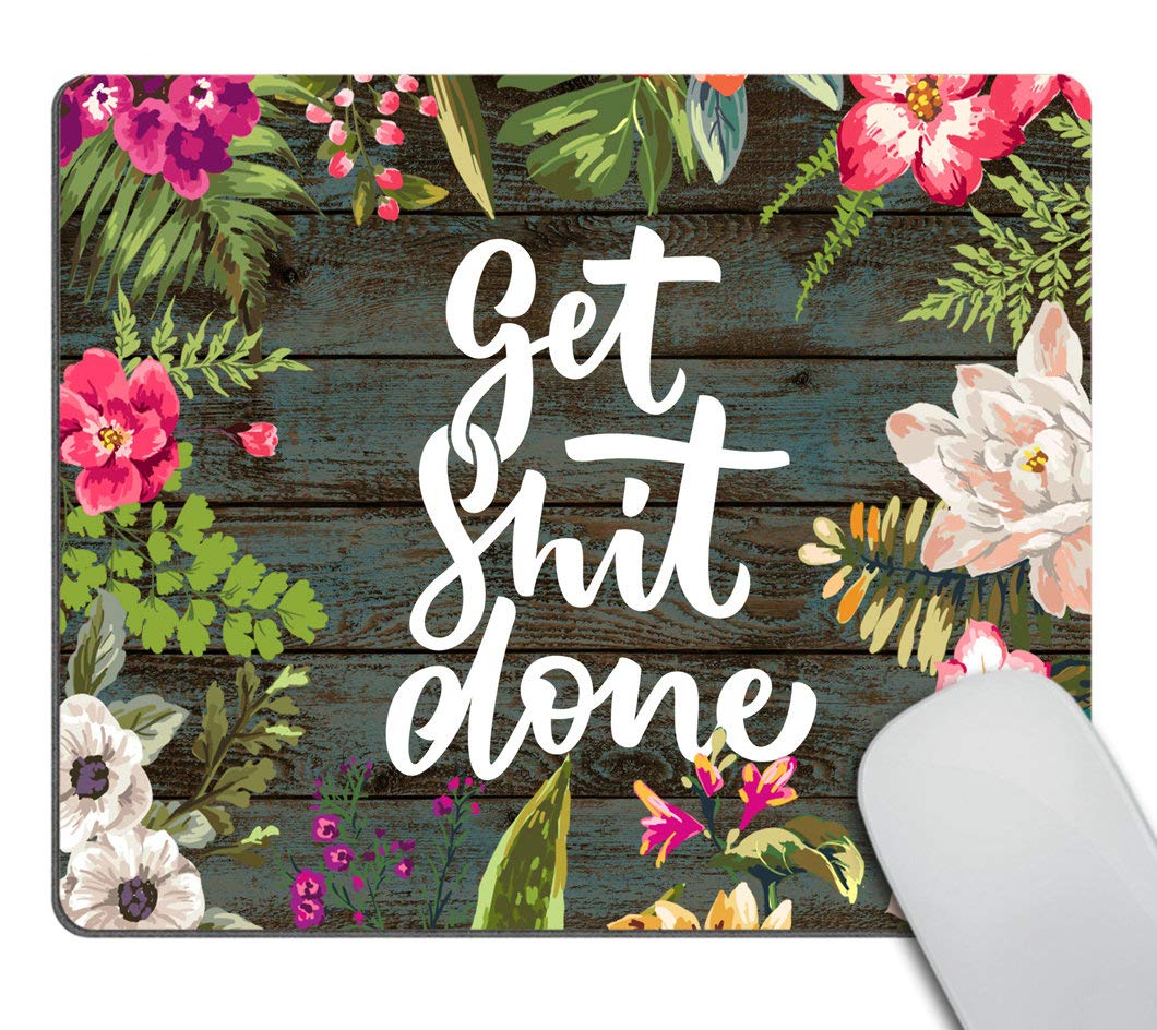 Amazon.com: Smooffly Gaming Mouse Pad Custom, Get Shit Done ...