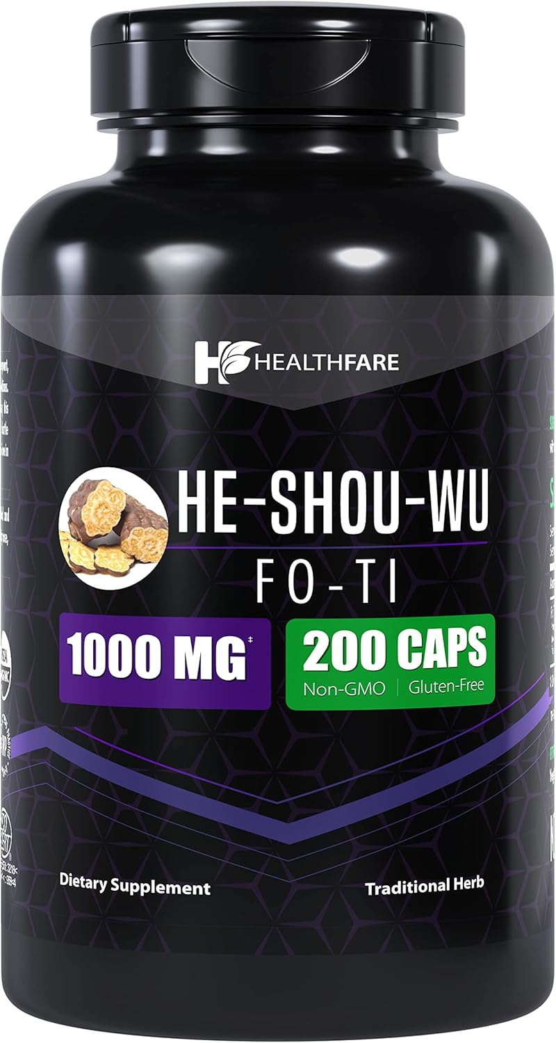 Amazon.com: HealthFare Fo-Ti He Shou Wu 1000mg | 200 Count | Fo-Ti ...