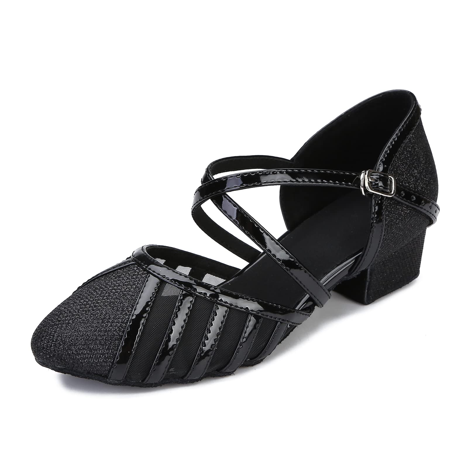 Amazon.com | Low Heel Ballroom Dance Shoes Women Latin Salsa Wedding ...