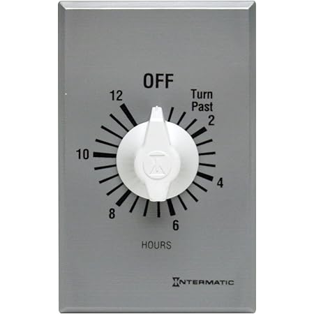Amazon.com: Intermatic FF12HHC 12-Hour Spring Loaded Wall Timer ...