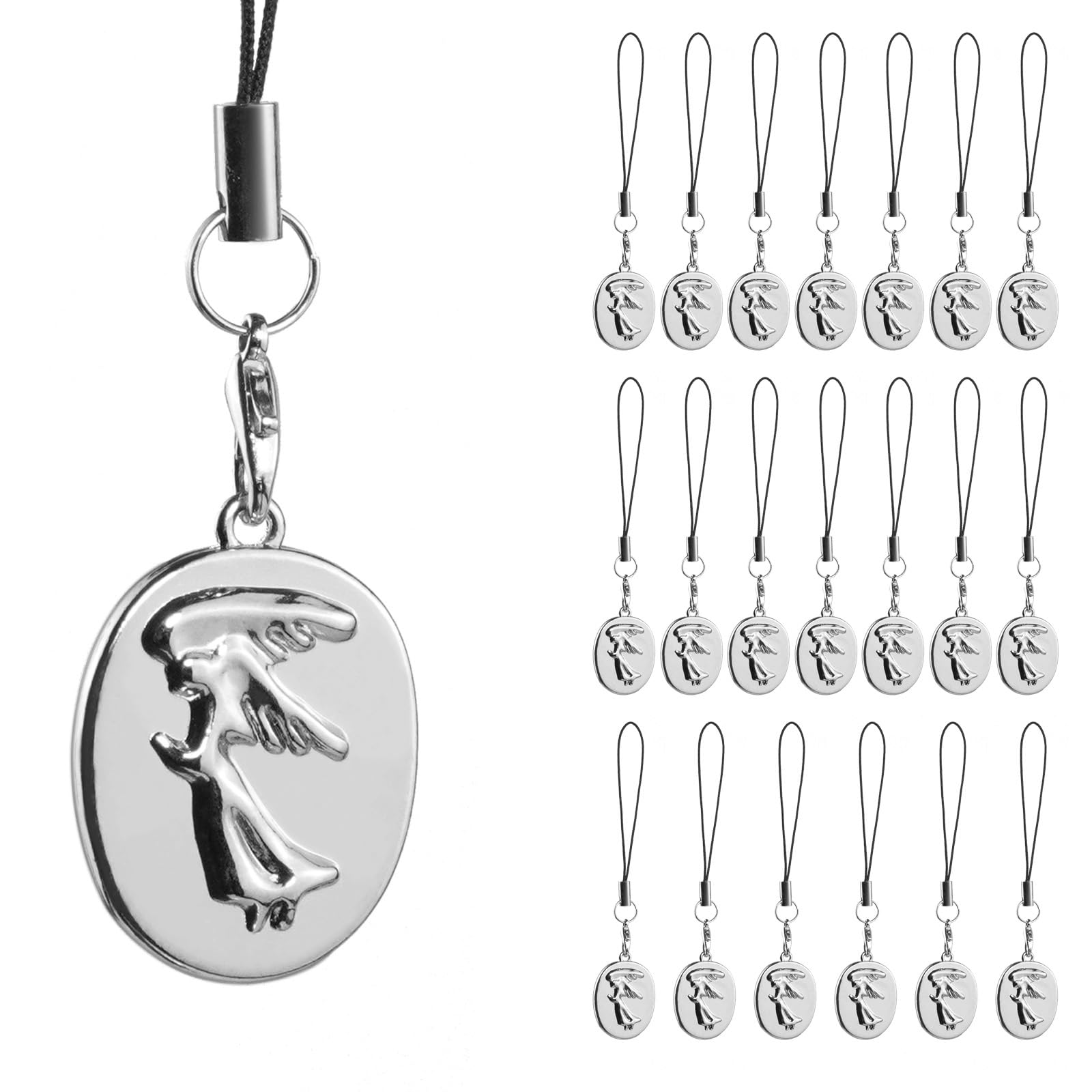 Amazon.com: Enchanism 20 Angel Token Charms with Straps - Pocket Angel ...