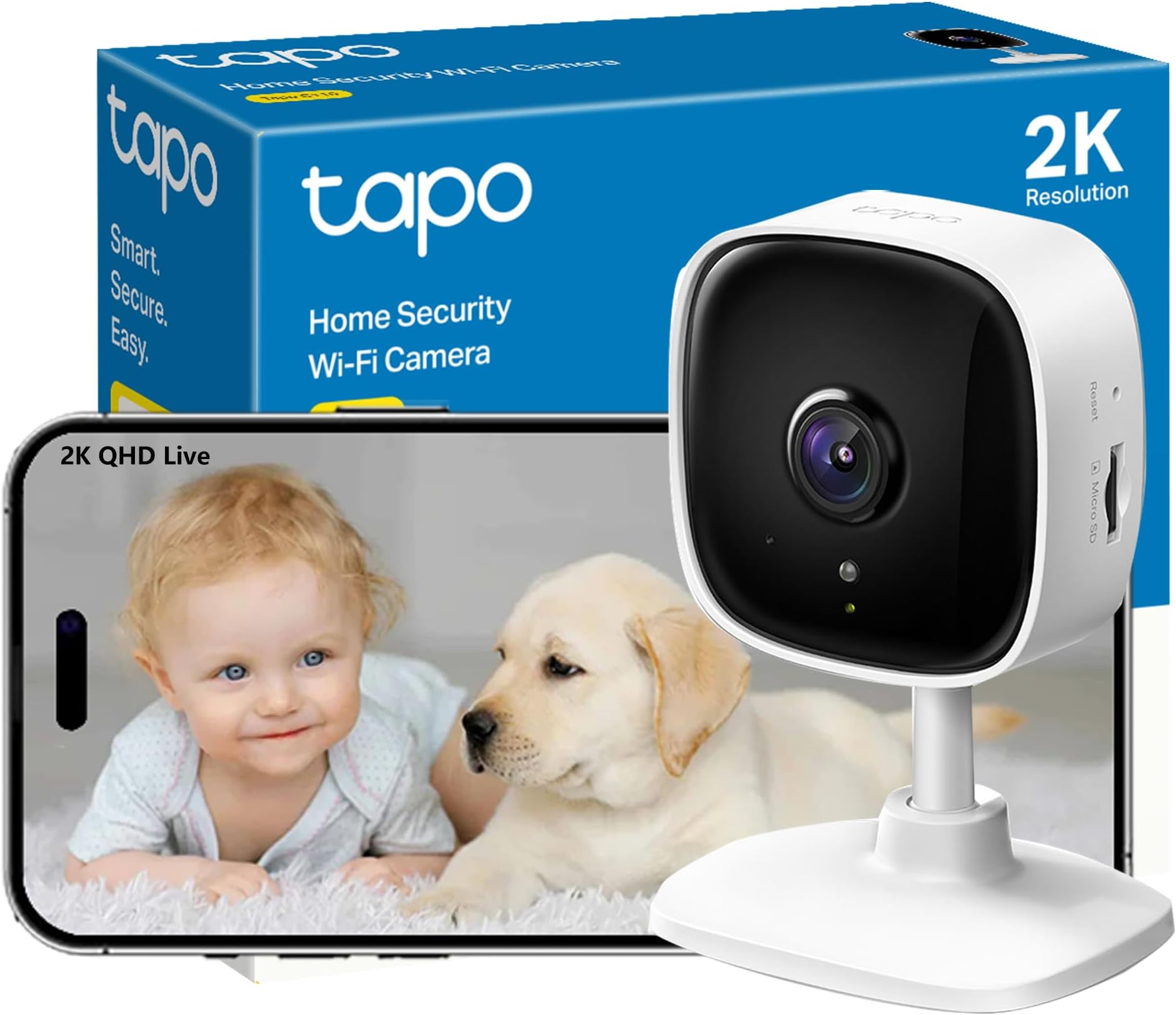 TP-Link Tapo Pan/Tilt Smart Security Camera CCTV (Tapo C200): Buy ...