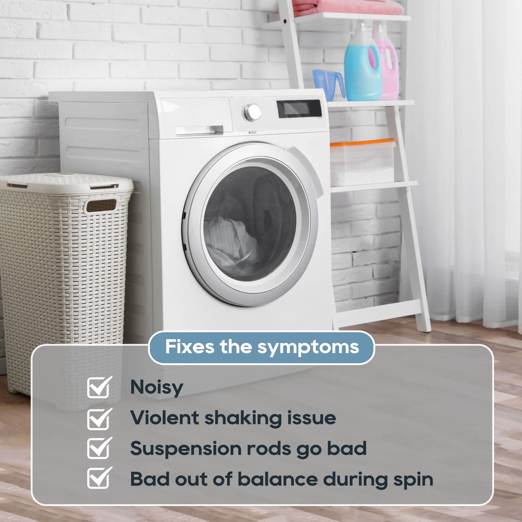 W10780044 Washing Machine Suspension Rods, Replacement for Whirl-pool ...