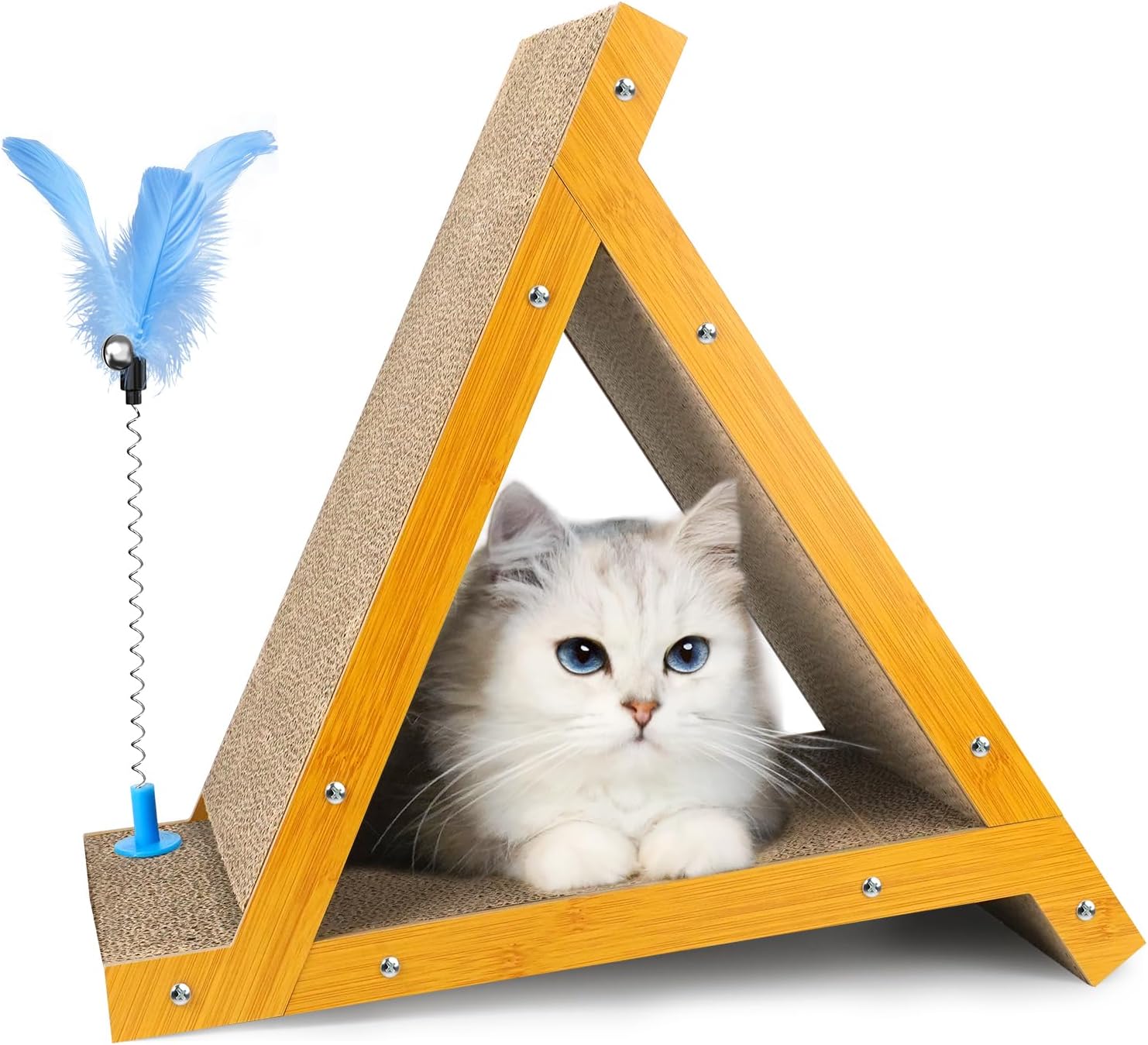 Amazon.com : Cat Scratcher, Enjoynest Cat Scratching Post, Triangle Cat ...