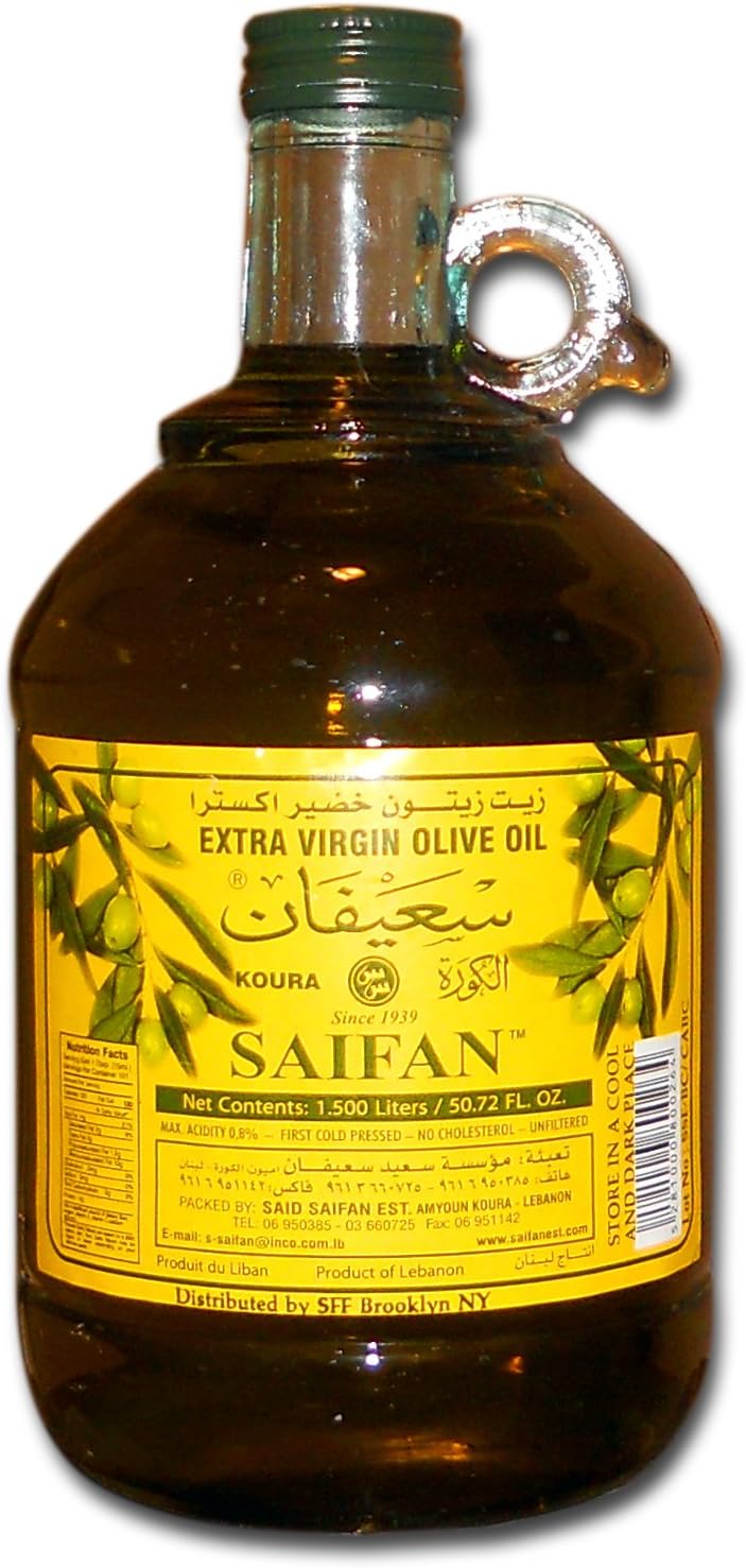 Amazon.com : Saifan Extra Virgin Olive Oil (1.5 Litter) : Grocery ...
