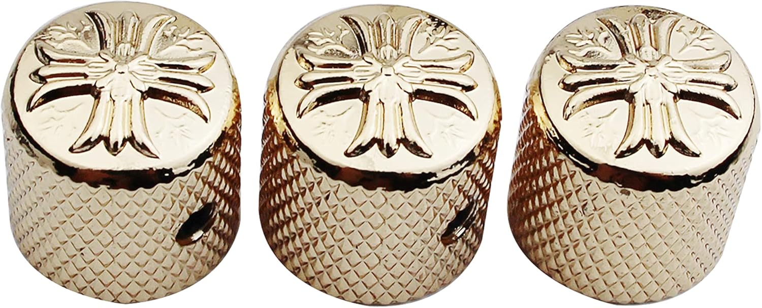 Amazon.com: Guyker Guitar Bass Potentiometer Control Knobs with 6mm Dia ...