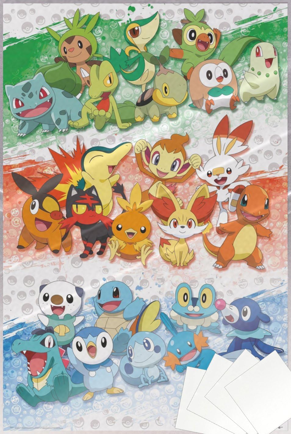 Amazon.com: Pokemon - TV Show Gaming Poster (First Partners) (Size: 24 ...