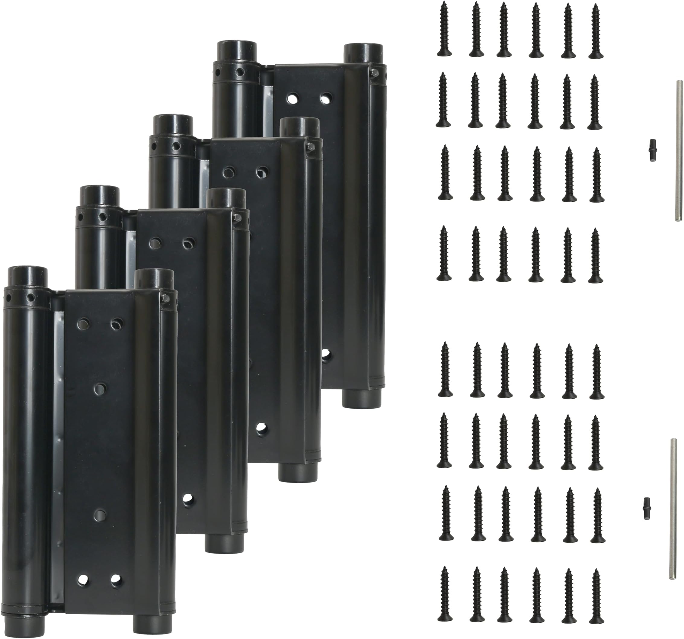 Amazon.com: 8 inch Black Heavy Duty Double Action Spring Hinges ...