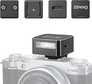 Amazon.com: Zeniko ZF08 Mini Flash Speedlite de aluminio, 440 flash de ...