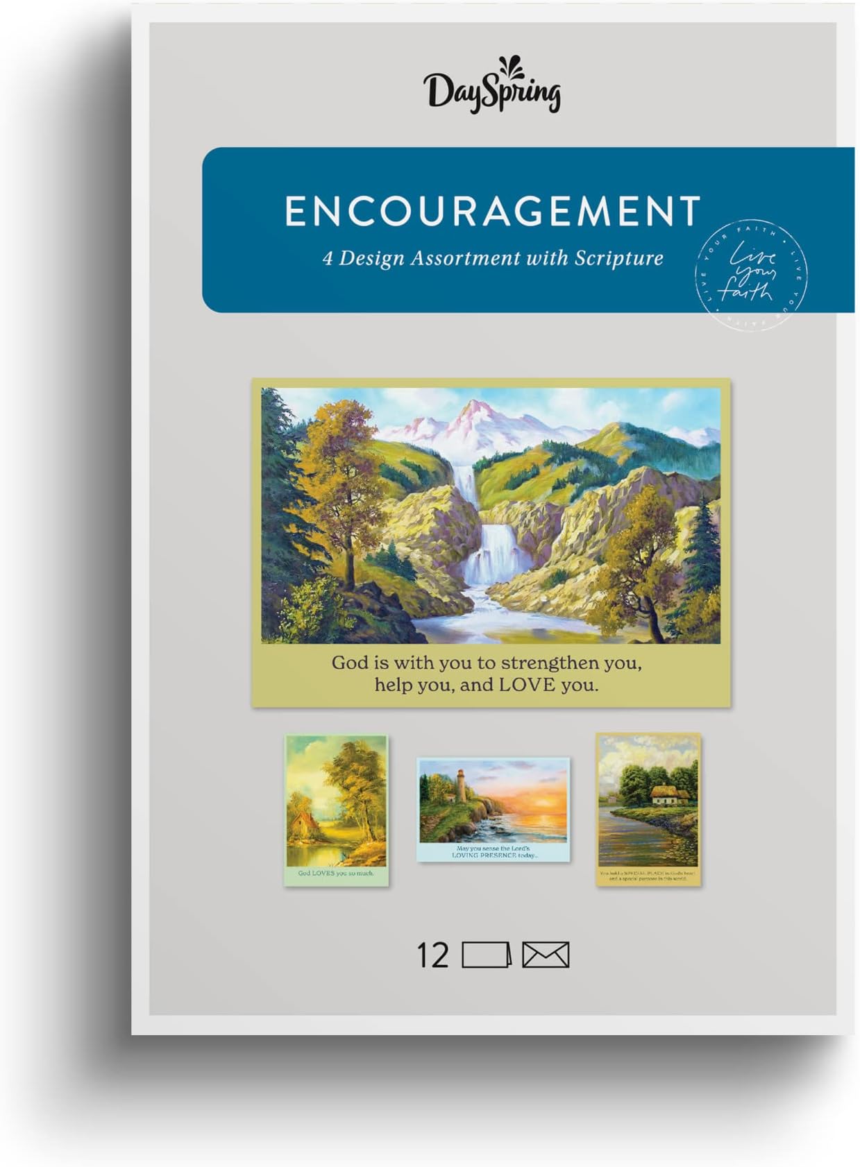 Amazon.com : DaySpring - Encouragement - God is with You - 4 House ...