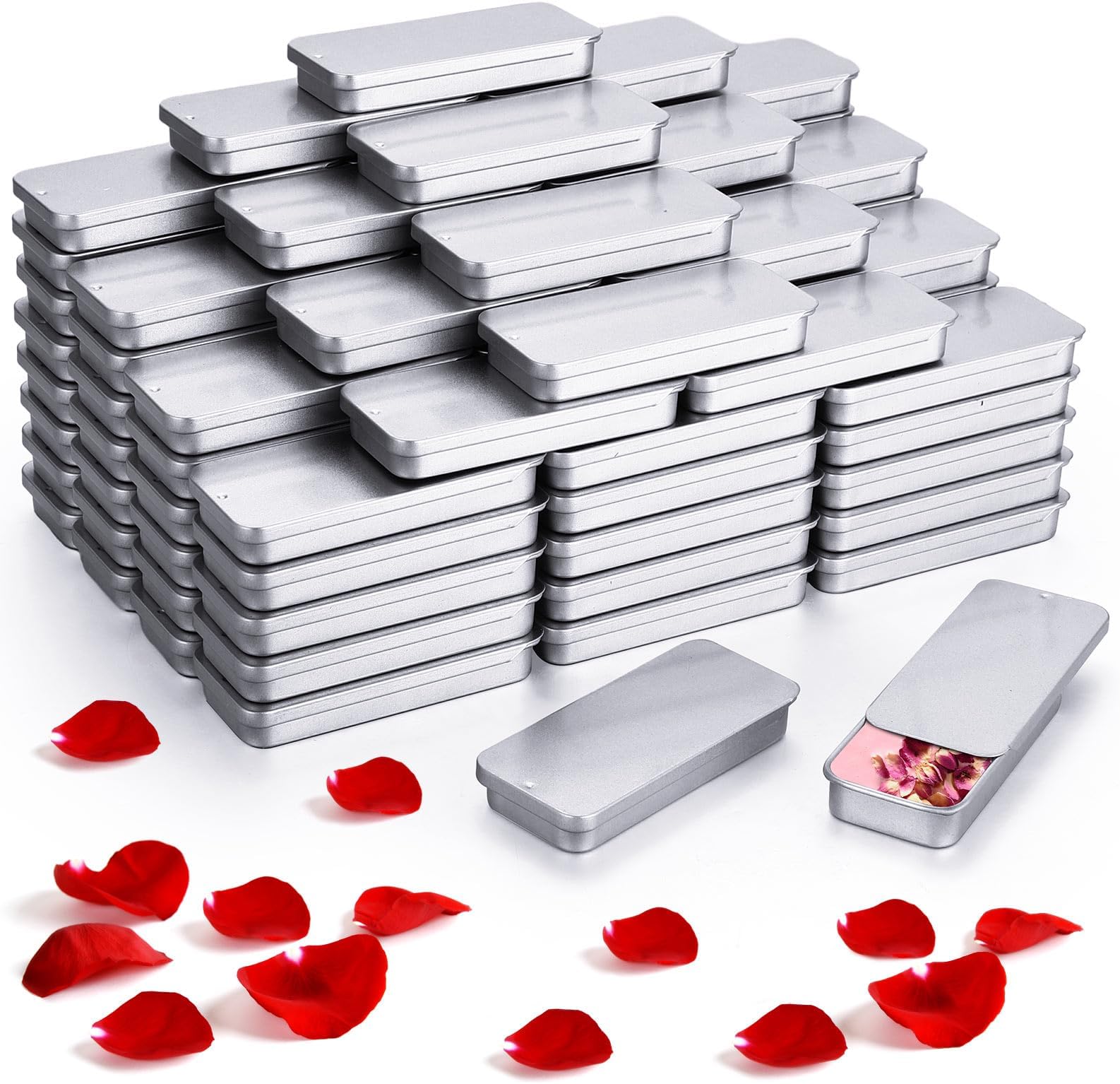 Amazon.com: Cubic Ape Slide Top Tin Containers for Lip Balm, Solid ...