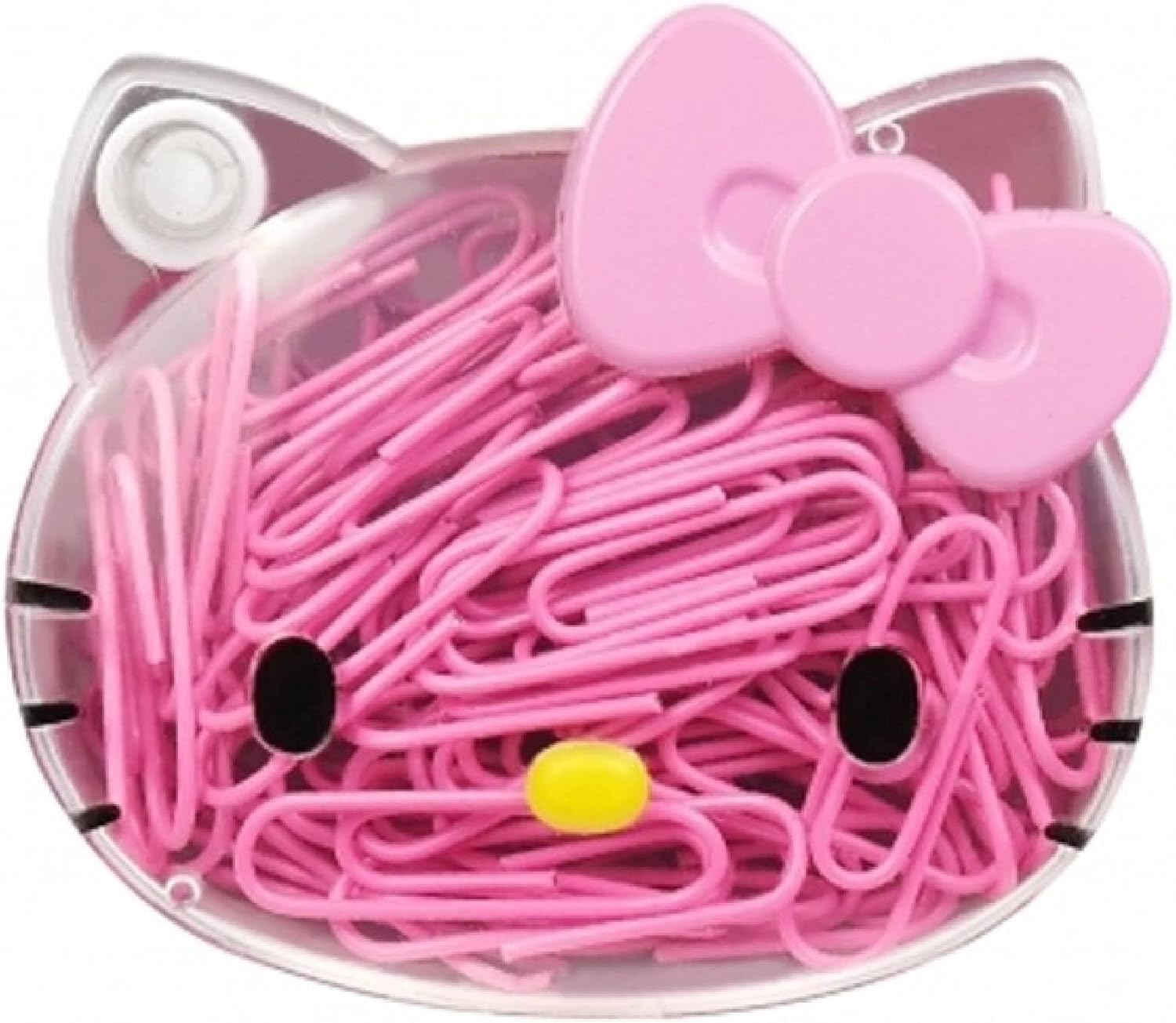 Amazon.com : Kitty Cat Paper Clips 90EA Set with Adorable Plastic Case ...