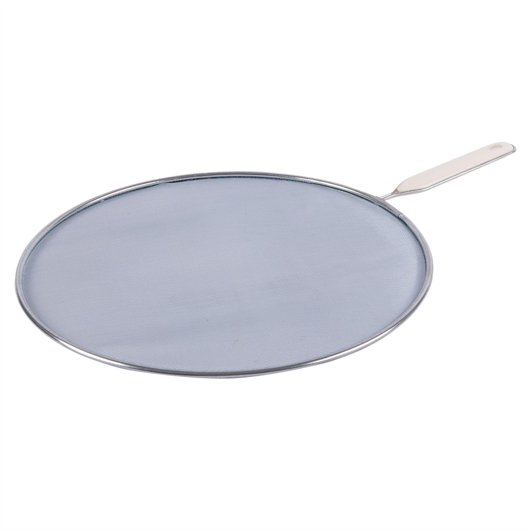 1x Silver 29cm Metal Splatter Screen - Mesh Kitchen Cooking Frying Pan ...