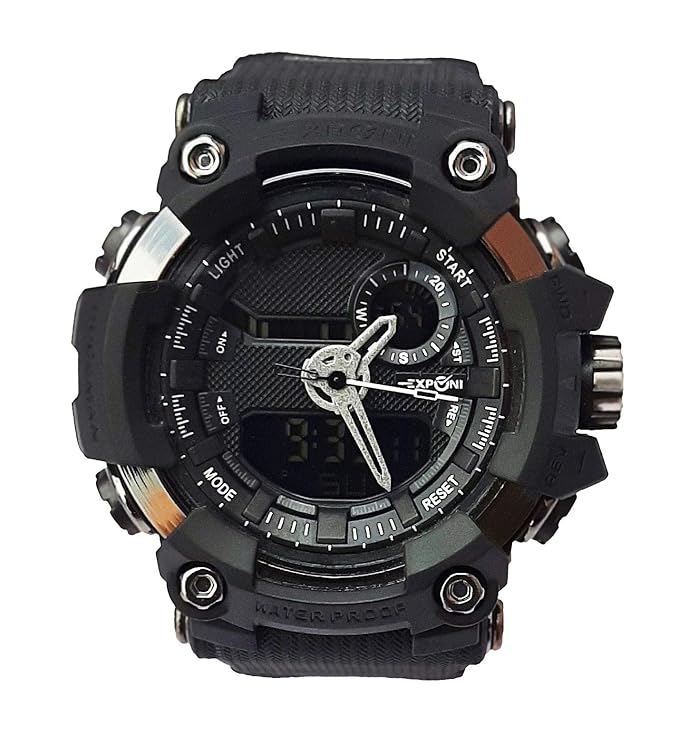 GWM Exponi INTACTION Analog & Digital Sports Watch - for Men (Black ...