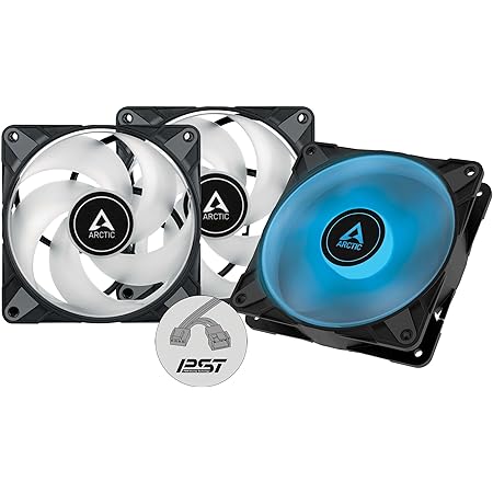 ARCTIC P12 PWM PST A-RGB (3 Pack) - 120 mm PWM case fan optimized for ...