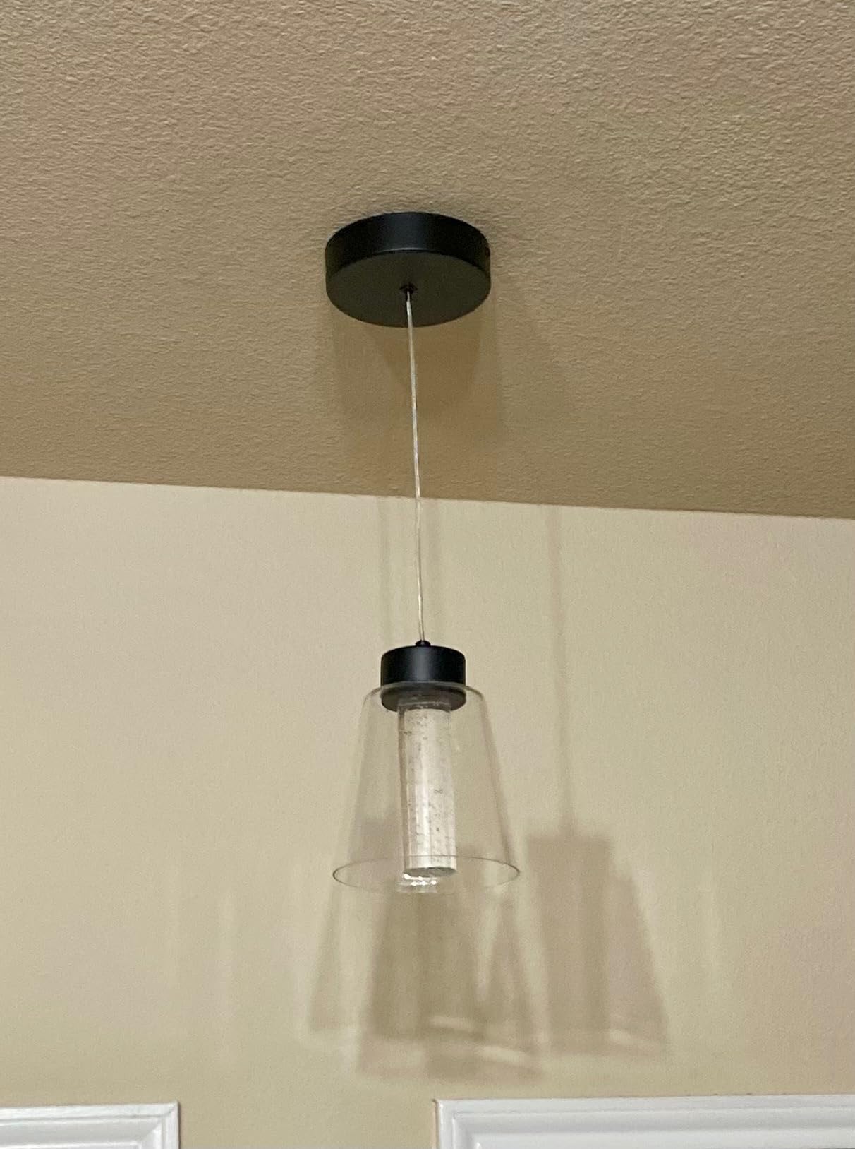 kudos Black Pendant Light,LED Pendant Light Fixtures with Crystal ...