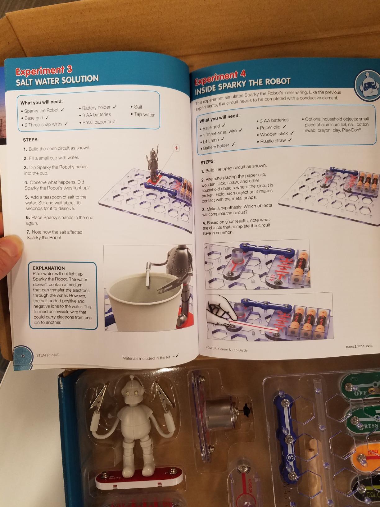 Amazon.com: hand2mind Power Snap Circuits Electricity Science Kit for ...