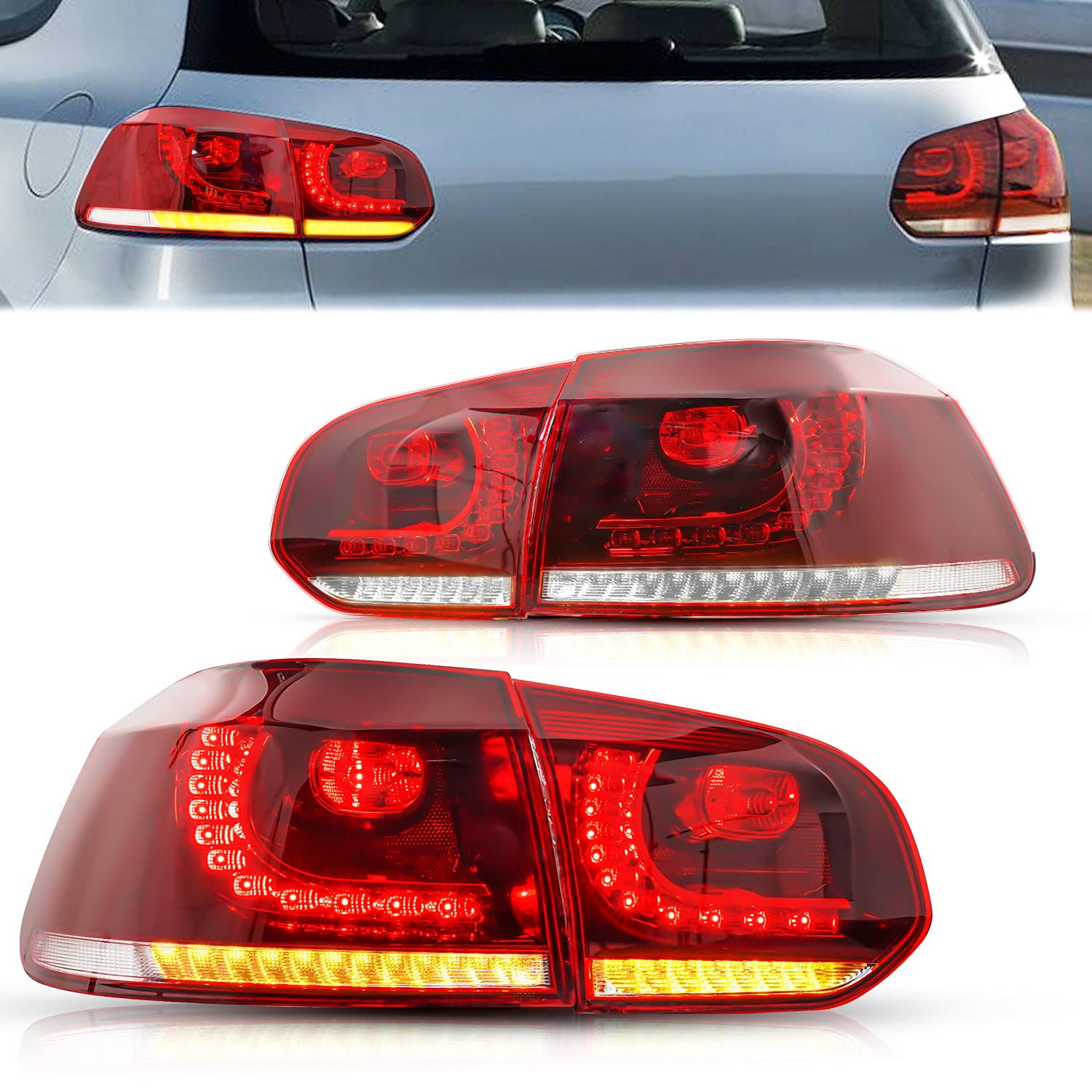 Slincer Full Led Rear Light Assembly For Golf 6 Mk6 | Desertcart SINGAPORE