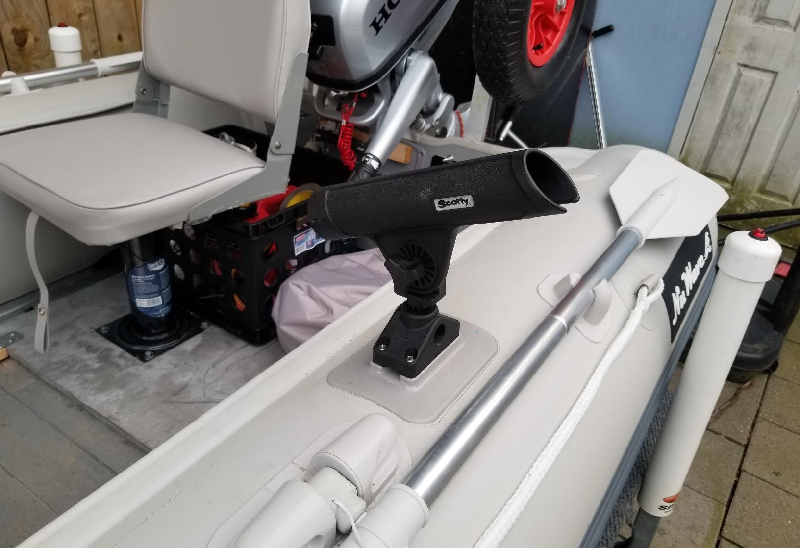 Amazon.com : Scotty #341-BK Glue-On Pad For Inflatable Boats (Grey ...