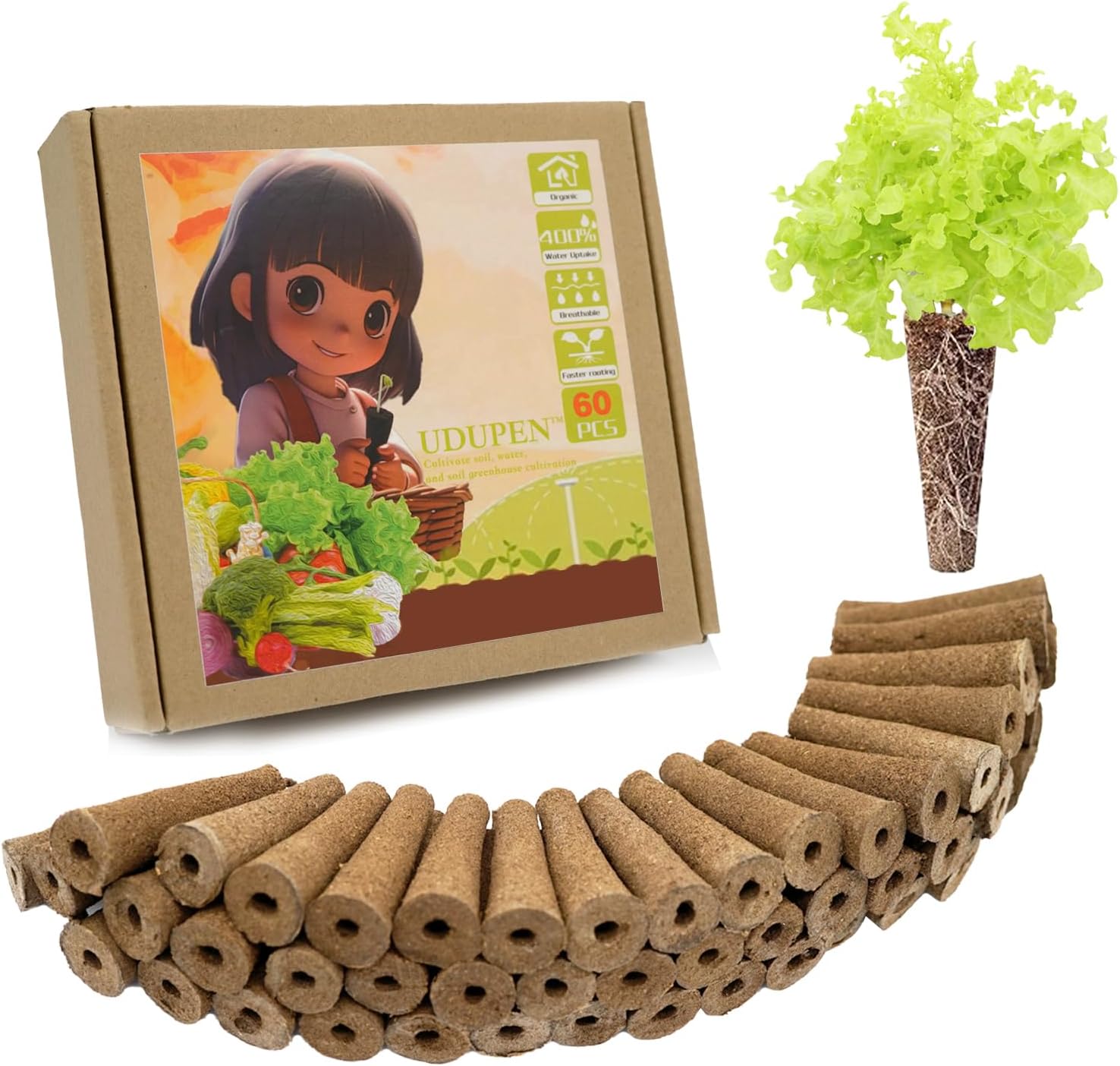 Amazon.com : UDUPEN 60pcs hydroponic Sponge, hydroponics Planting Block ...