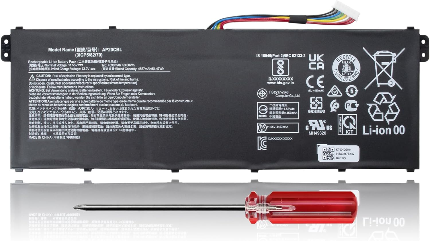 Amazon.com: AP20CBL Laptop Battery for Acer Aspire 5 A515-45 A515-46 ...