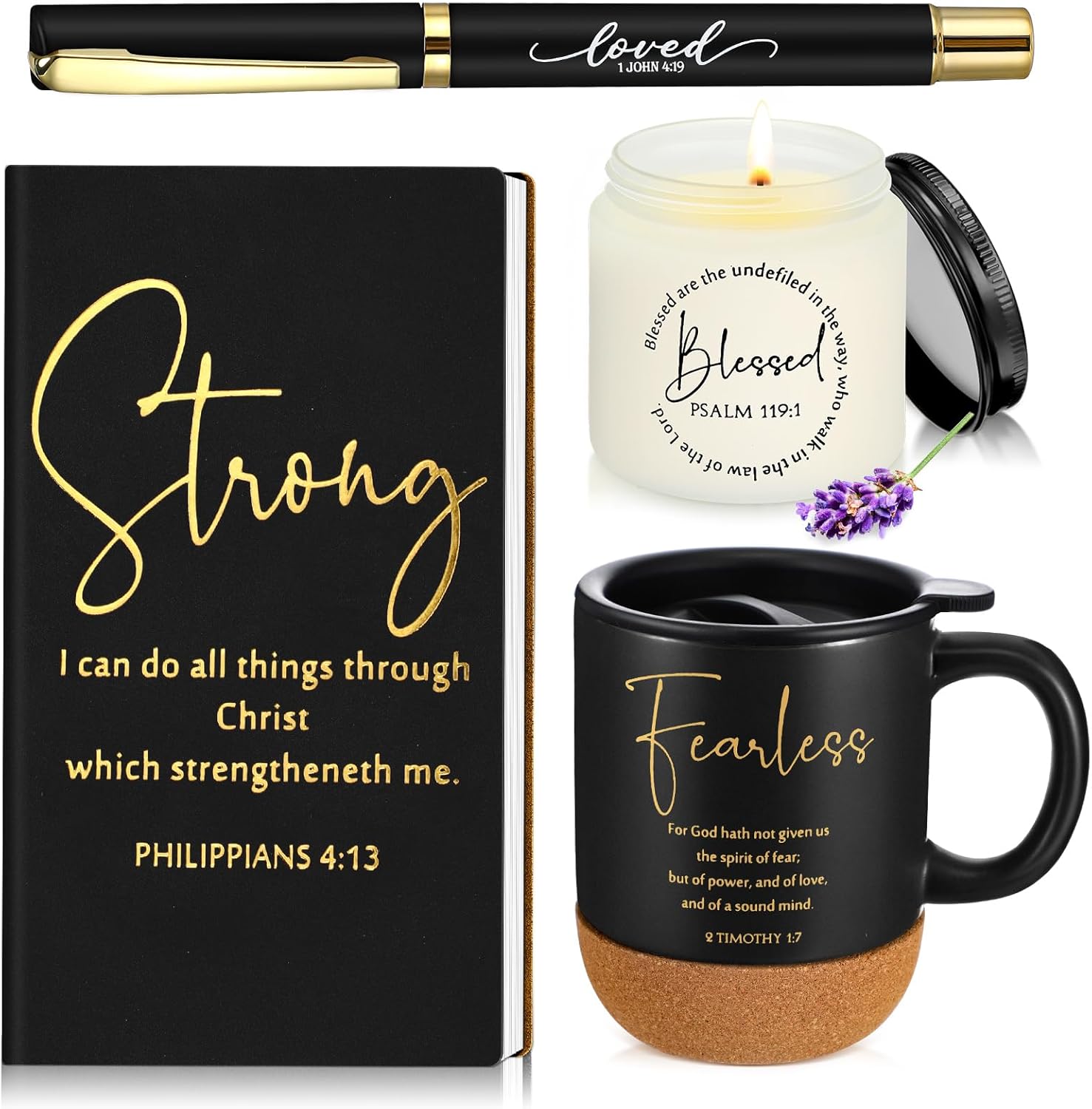 Amazon.com | Hushee 4 Pcs Christian Gifts for Men Religious Coffee Mug ...