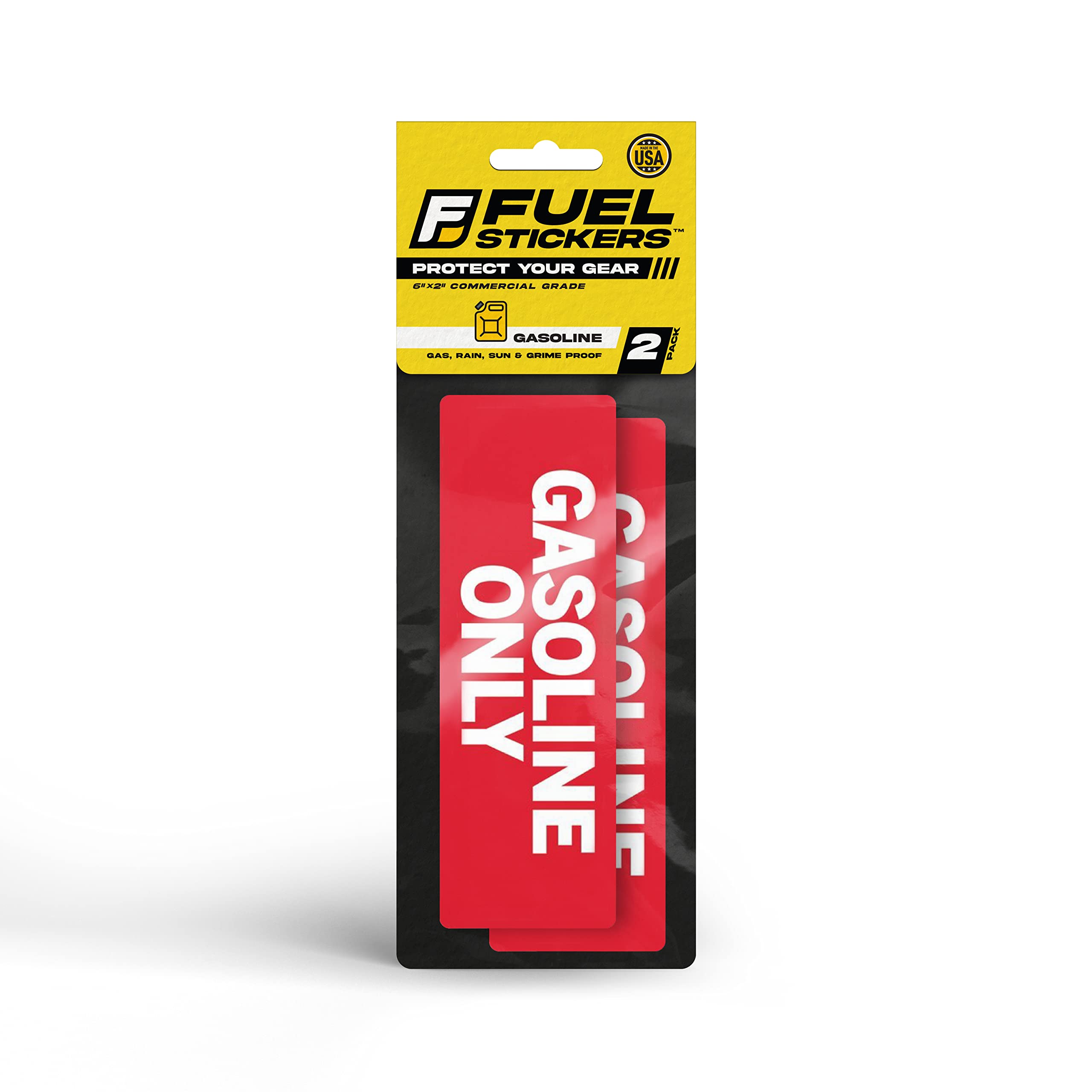 Amazon.com: Gasoline Only Sticker, Gas Labels for Gas Cans and Outdoor ...