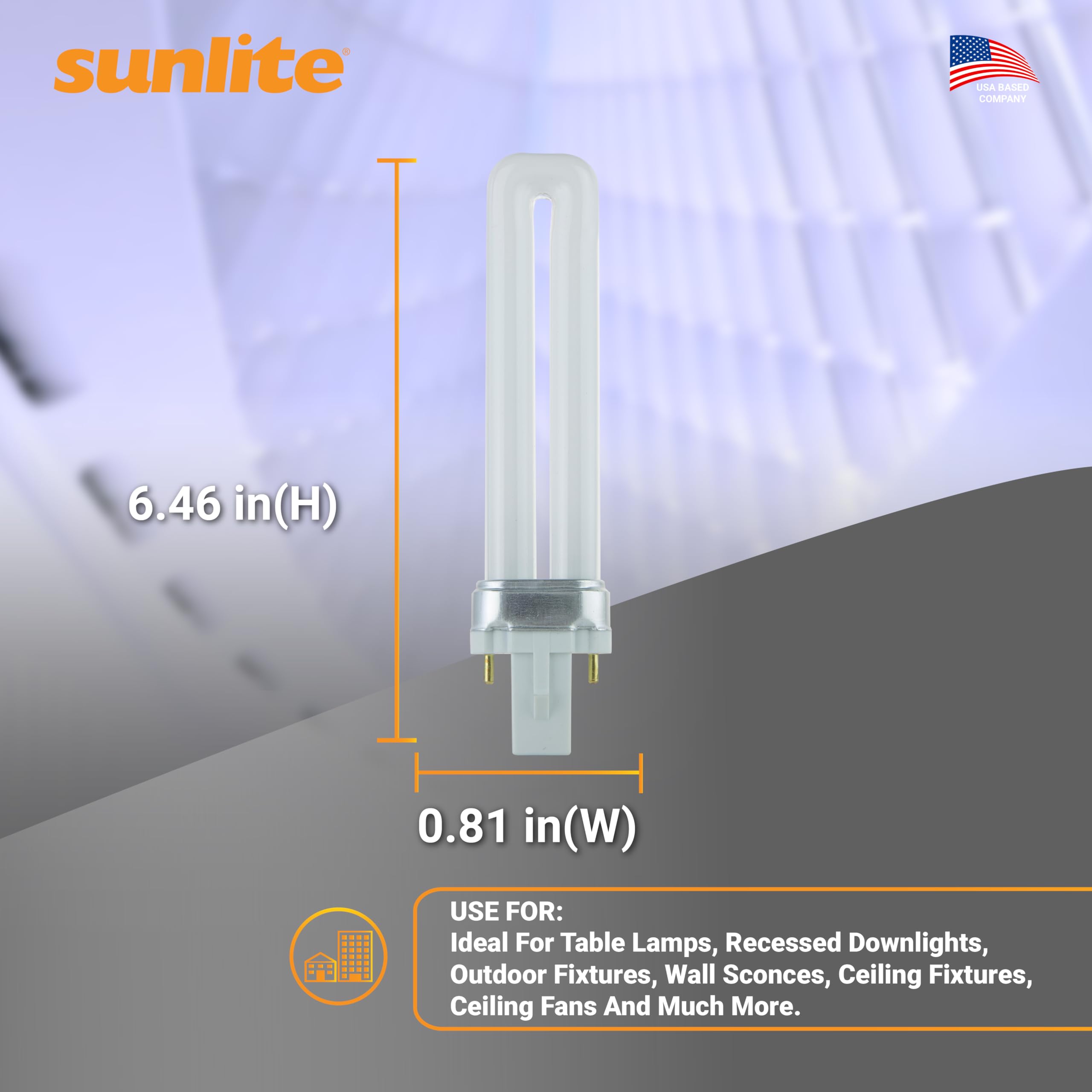 Snapklik.com : Sunlite PL13/SP41K Compact Fluorescent Single U-Shaped ...