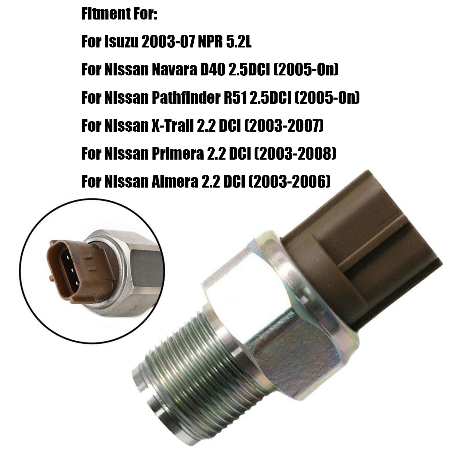 Buy Fuel Rail High Pressure Sensor Regulator 499000-6141 For Denso 2003 ...