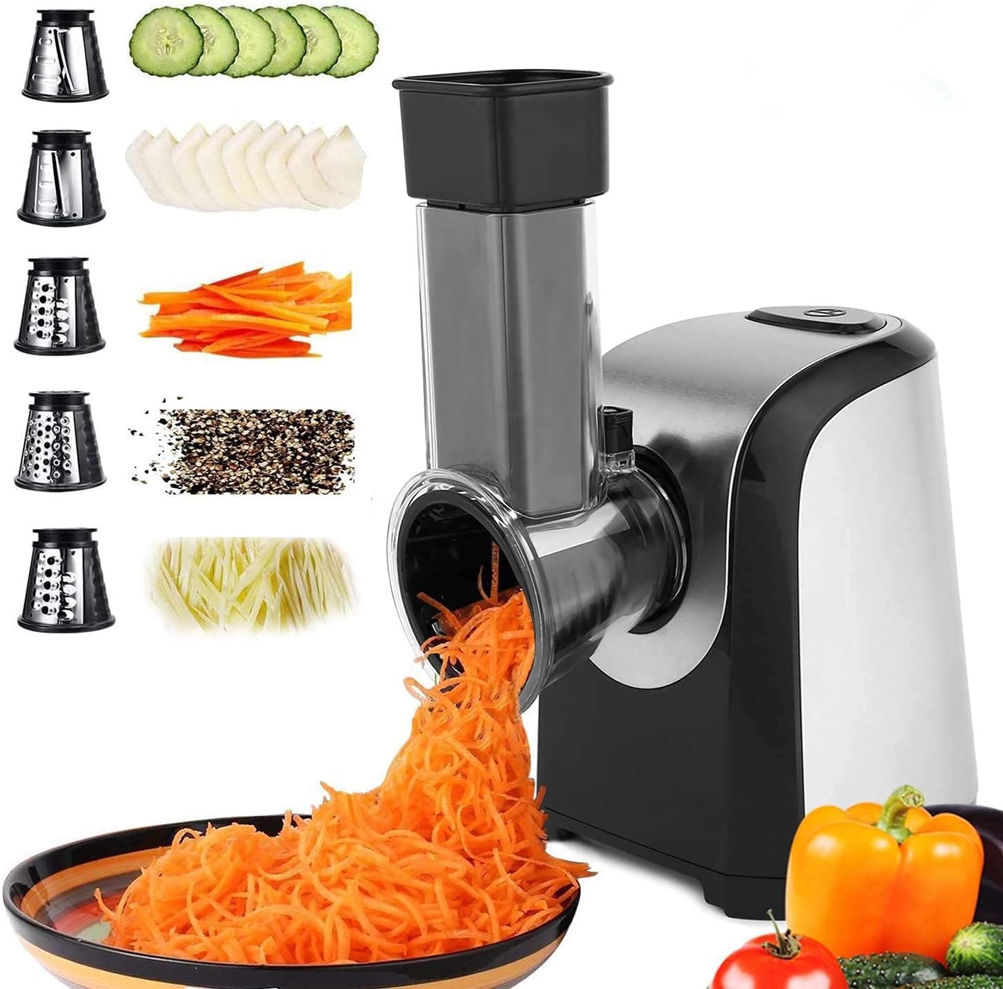 Amazon.com: Presto Salad Shooter Electric Slicer/Shredder,White: Salad ...