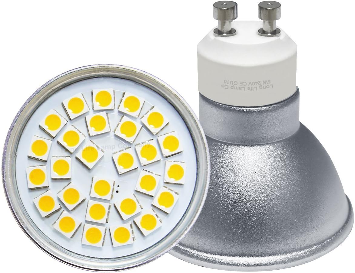 Long Life Lamp Company 5 x High Power 5w LED GU10 Light Bulbs Cool ...