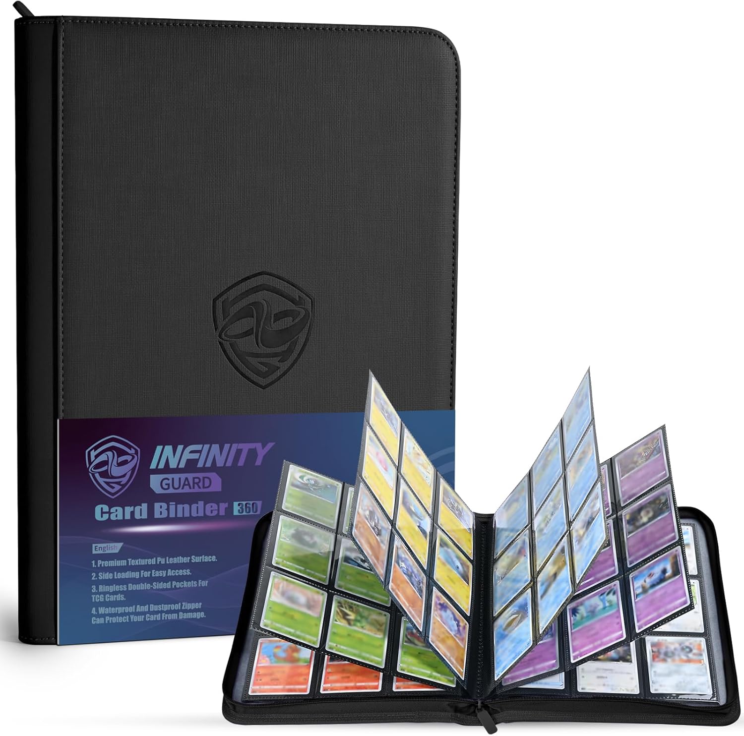 Amazon.com: Infinity Guard 9 Pocket Card Binder for PTCG, Trading Card ...