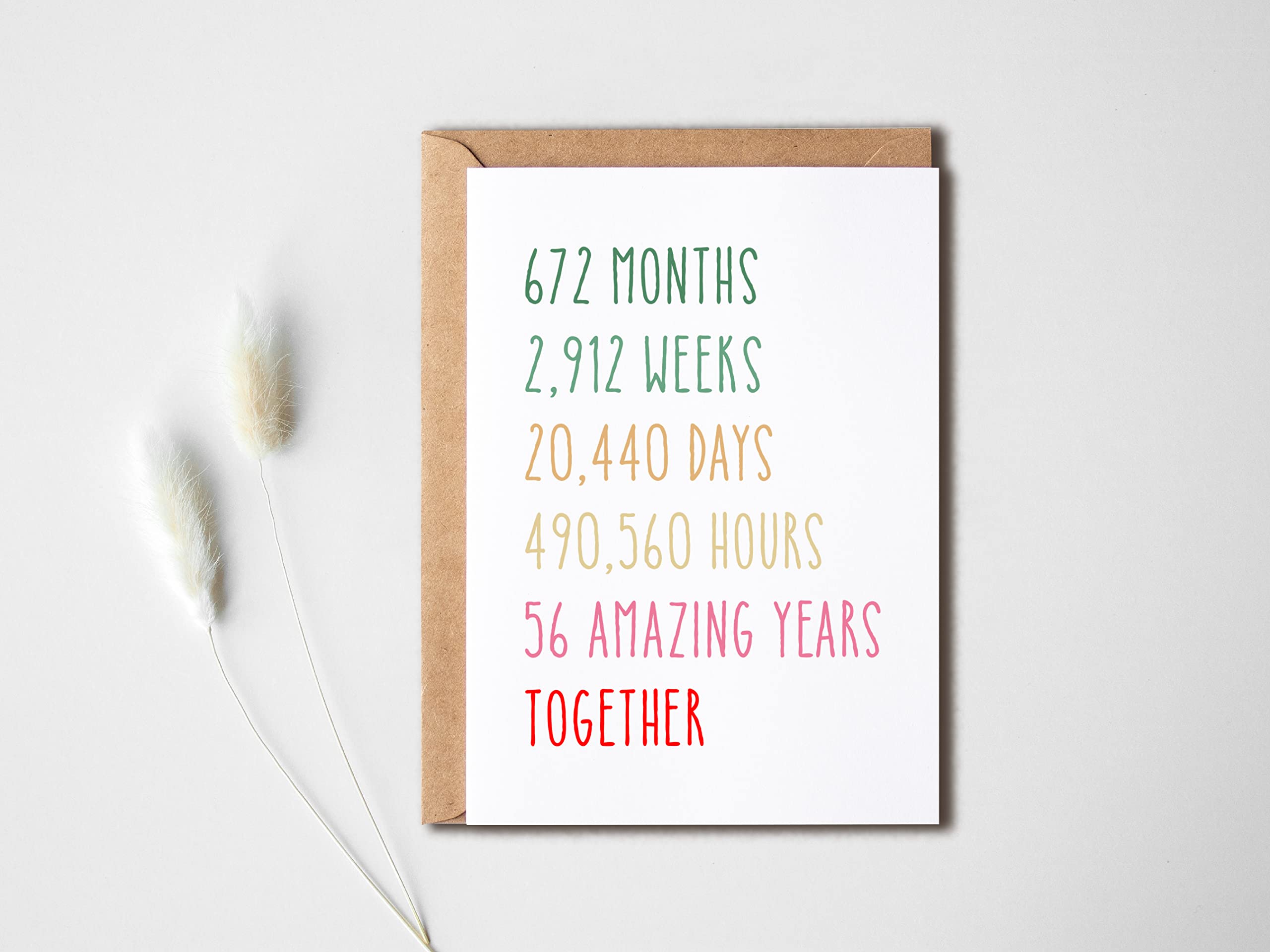 5 Month Anniversary Card
