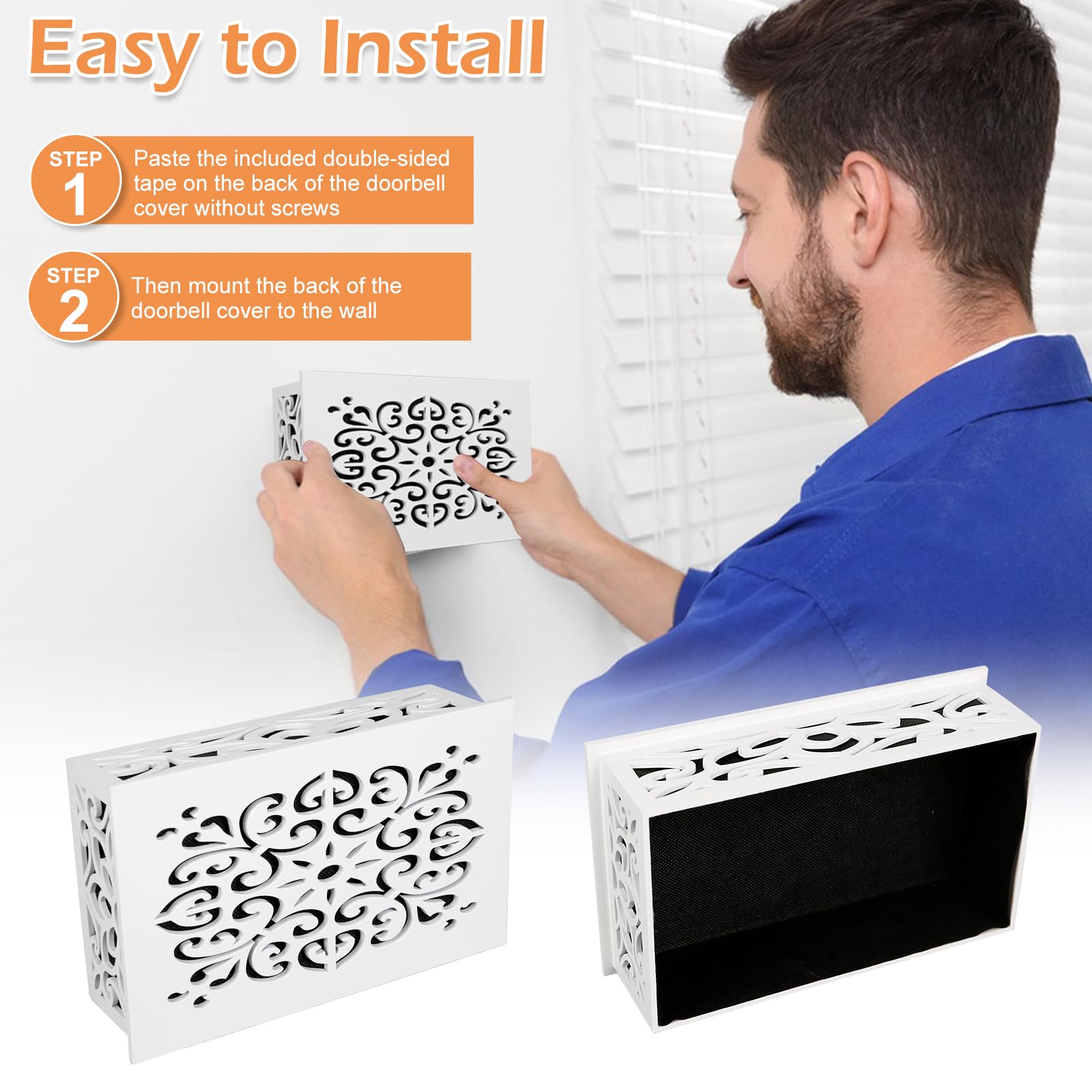 Snapklik.com : Doorbell Chime Cover Box Only, Inside Decorative Wooden ...