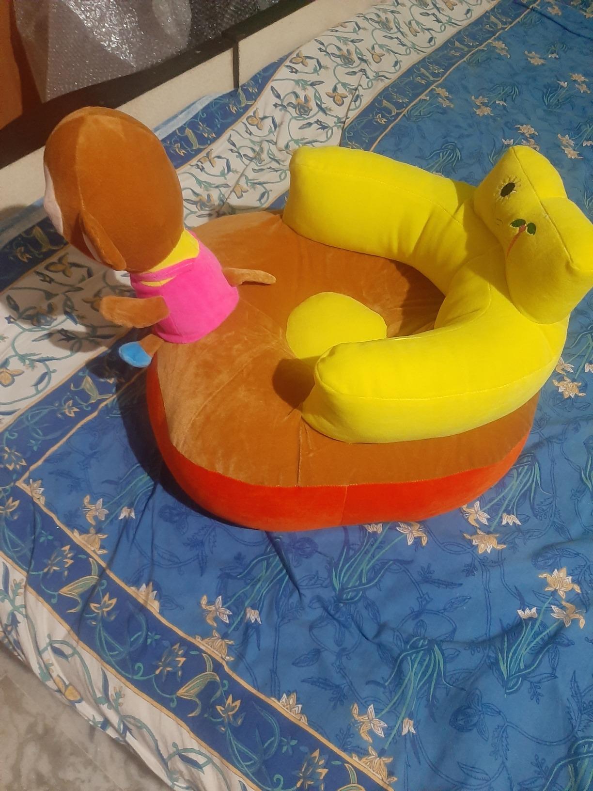 Ram Products Monkey Shaped Baby Sitter & Soft Sofa | Rocking Chair for ...