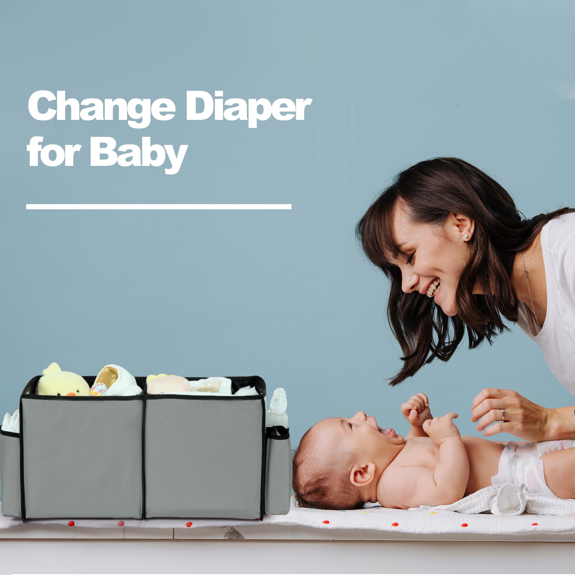 Snapklik.com : MABOZOO Baby Car Diaper Caddy,Collapsible Truck ...