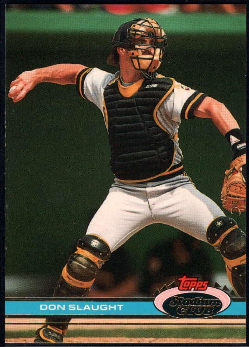 Amazon.com: Baseball MLB 1991 Stadium Club #358 Don Slaught Pirates ...