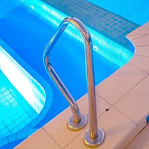 Pool Hand Rail 3-Bend Swimming Pool Safety Handrails Easy-to-Install ...