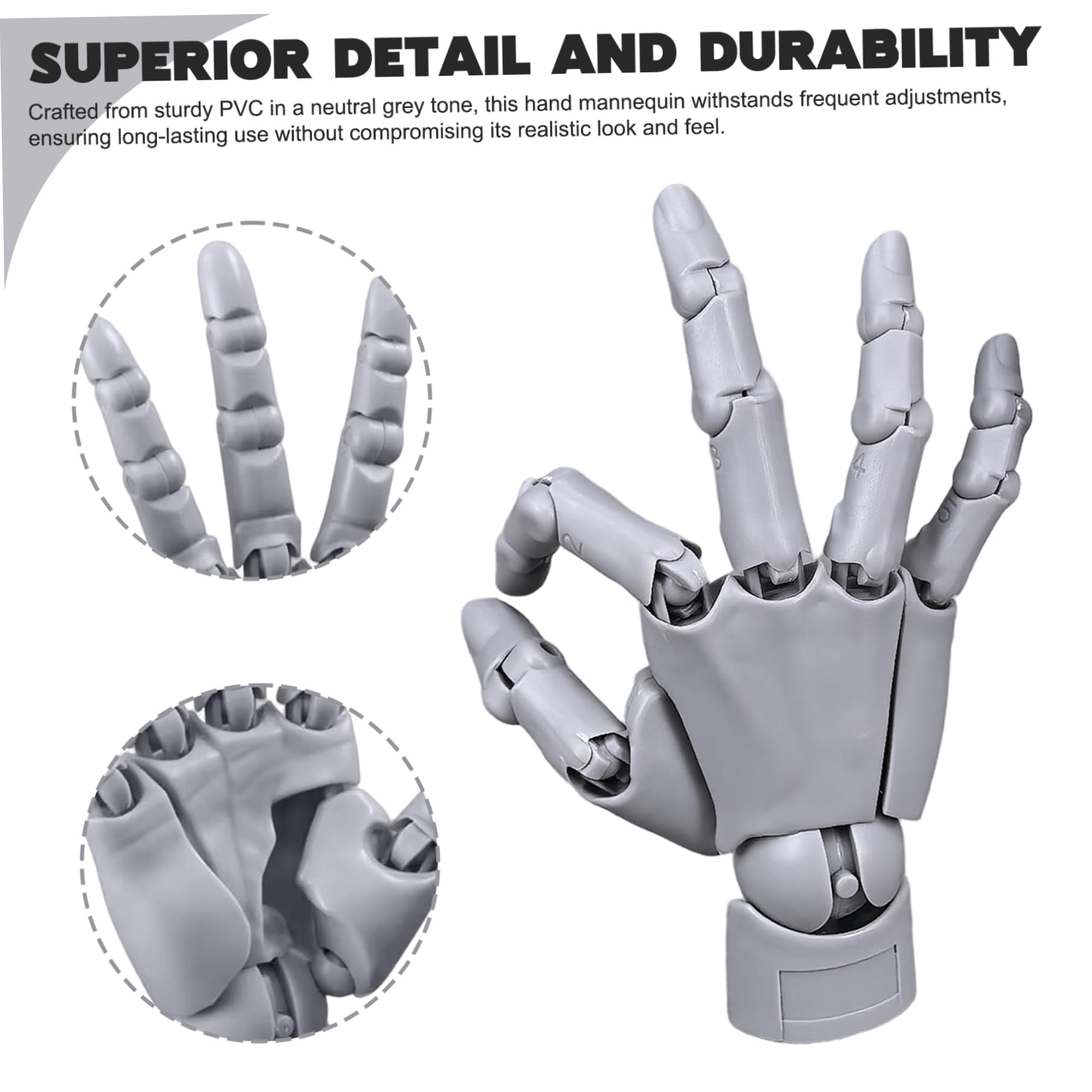 1:1 Scale Hand Model Moveable Hand Mannequin For Artists: 1:1 Scale ...