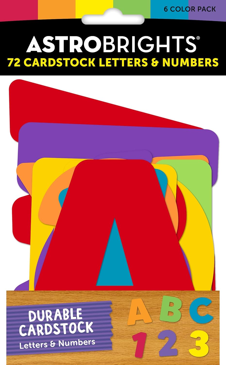 Amazon.com: Astrobrights Letters and Numbers Kit, 4", 8-Color ...
