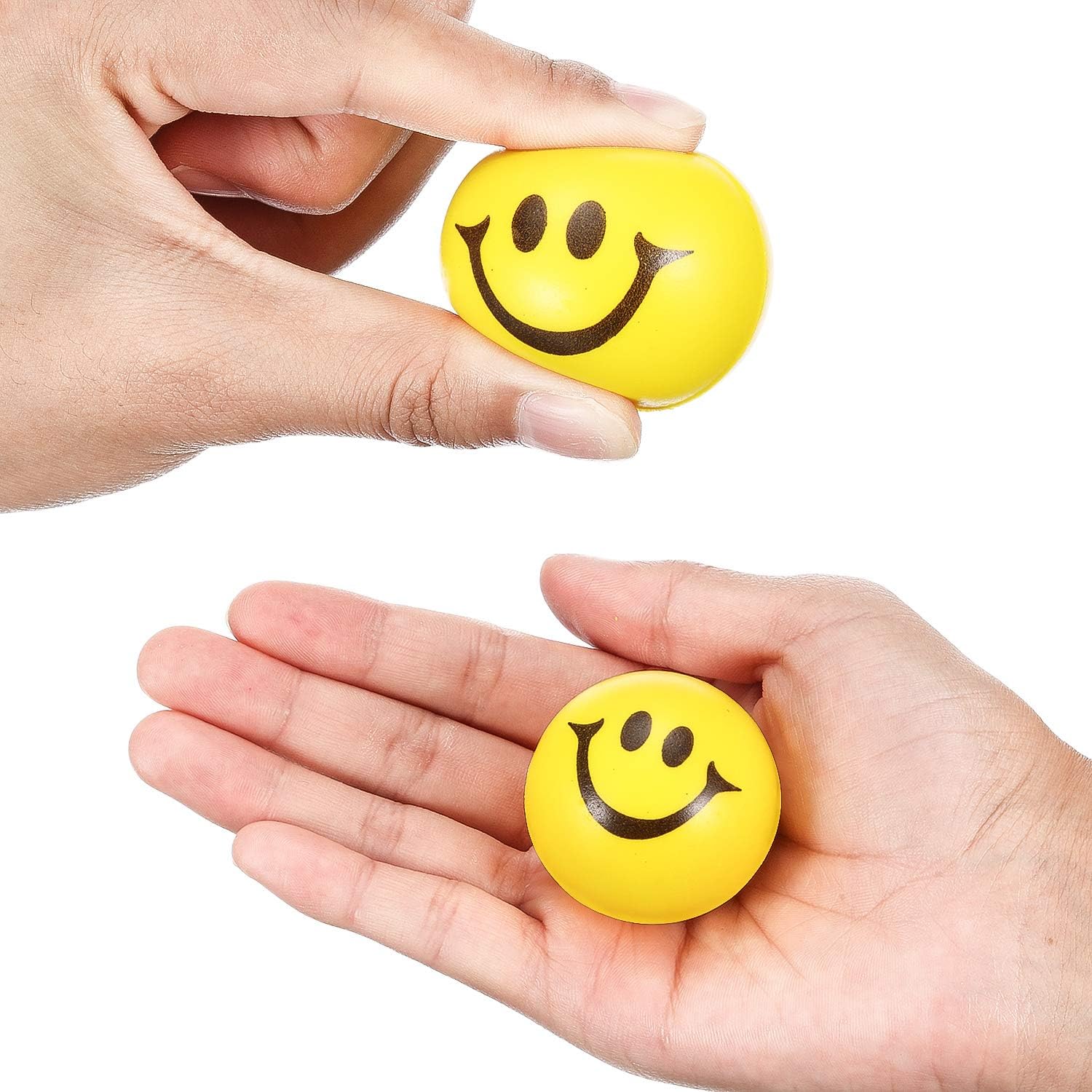 30 Pieces Smile Funny Face Stress Balls, Mini Foam Ball, Stress Relief ...