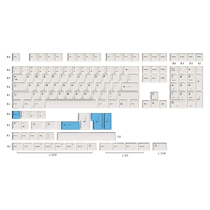 Buy HK Gaming Custom Keycaps | Dye Sublimation PBT Keycap Set for ...