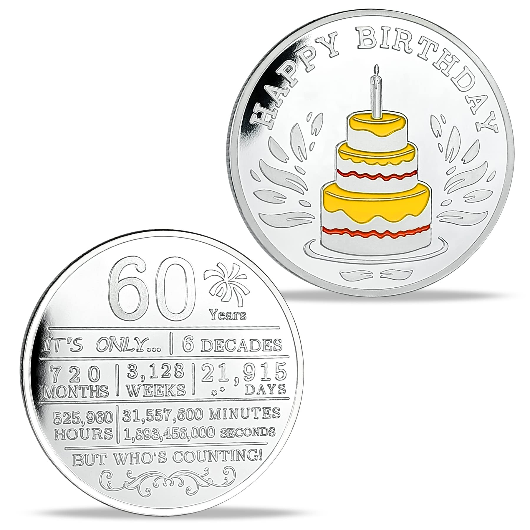 Amazon.com : Happy Birthday Coin for Collectors,60th Birthday Gifts for ...